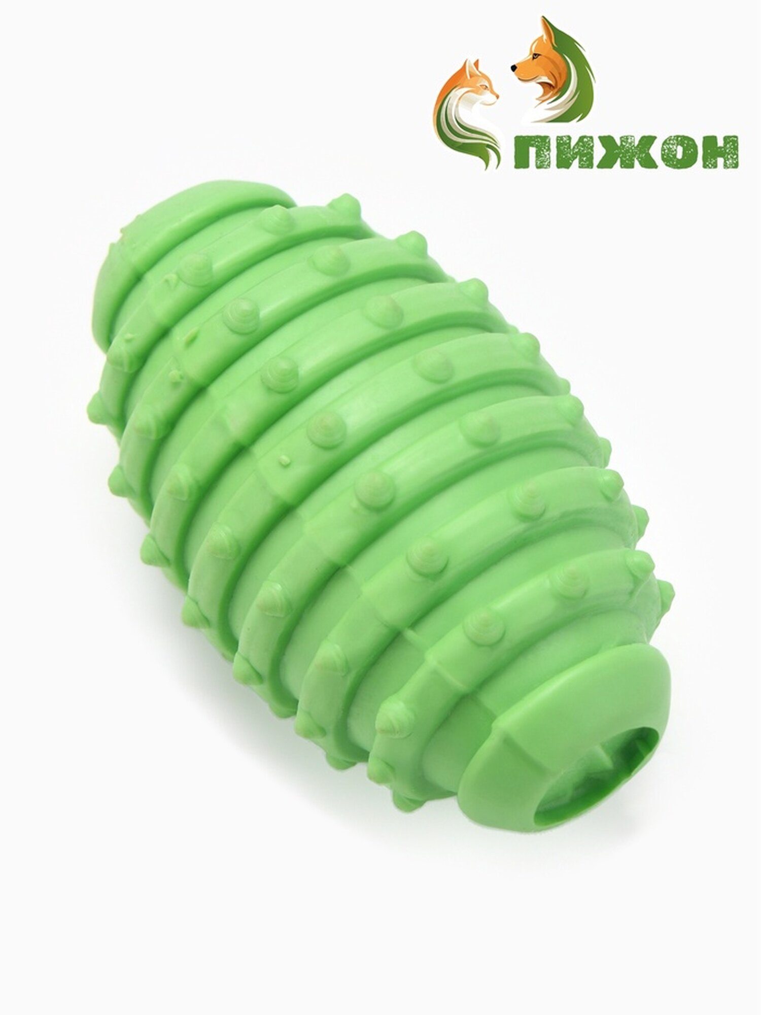 Игрушка жевательная Пижон "Шантажист", для собак, TPR, зеленая, 10см