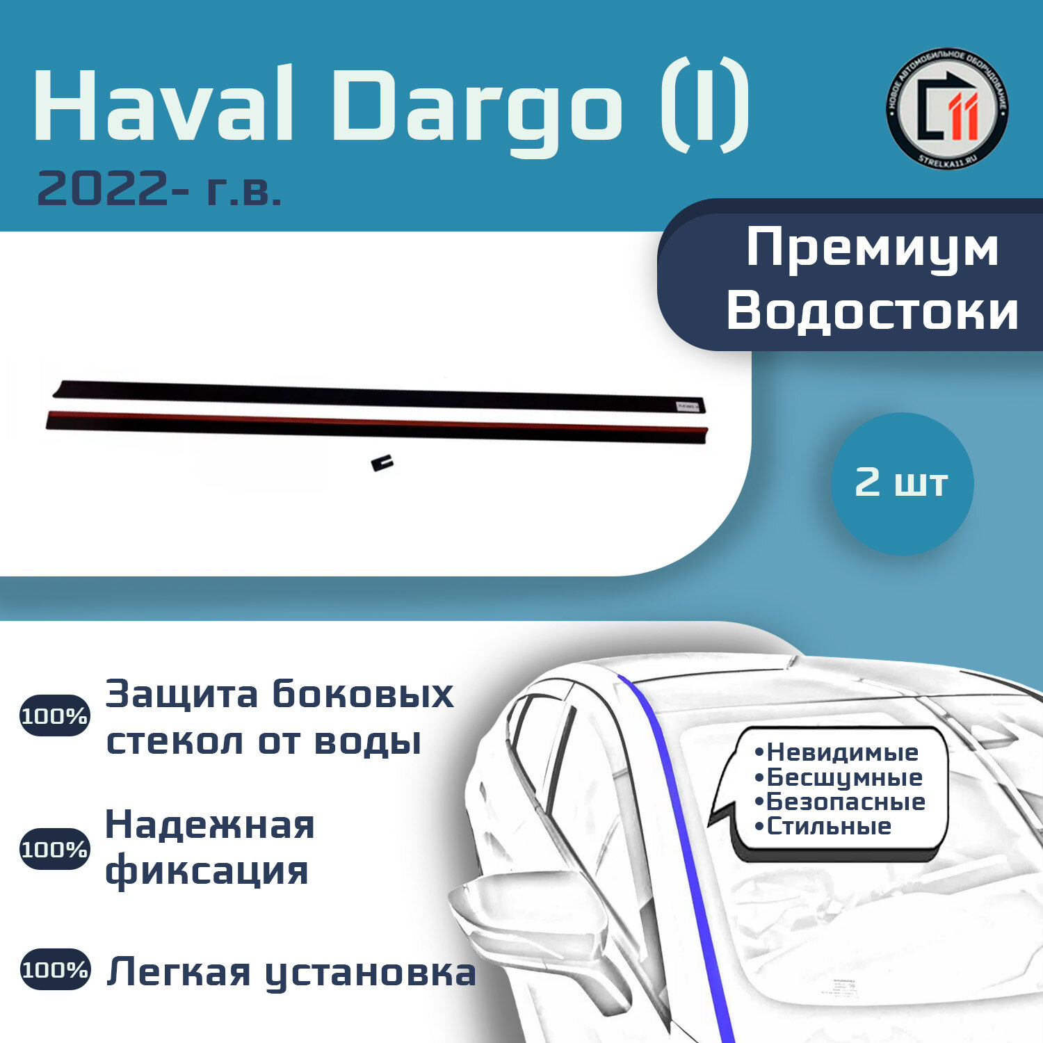 HAVAL DARGO 2022- (I) - Премиум водостоки лобового стекла