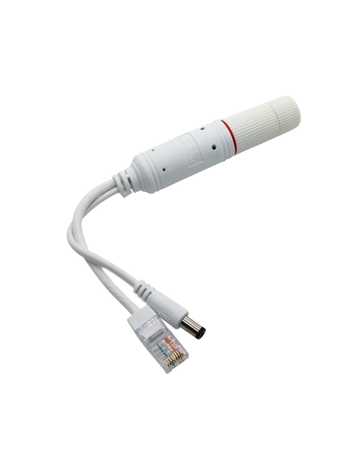 48V to 12V POE Spliter Waterproof With Video and Power Adapter Cable Supply Module Injector for IP Camera Extender