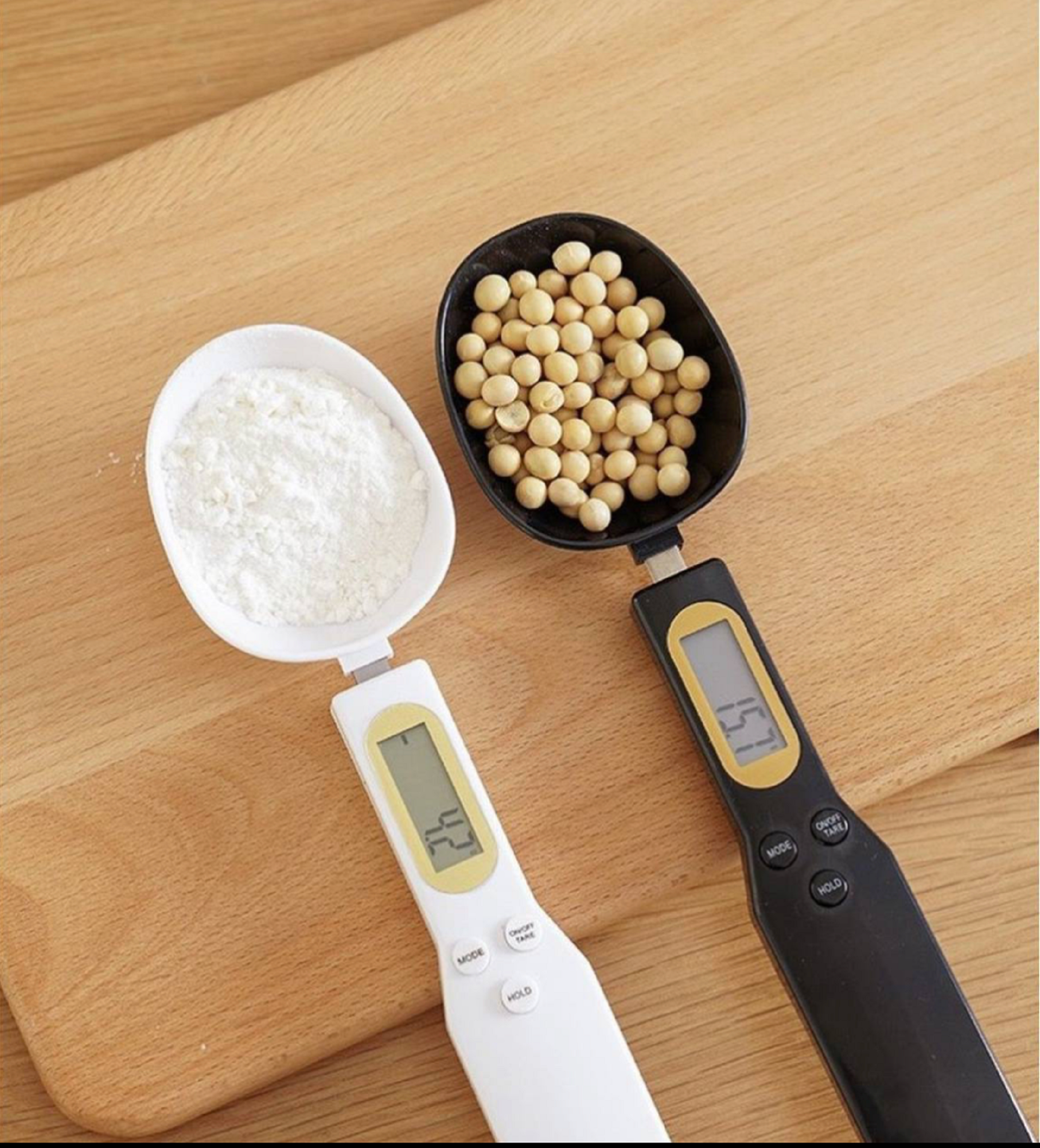 Ложка весы кухонные, ложка весы кухонные с LCD экраном, мерная ложка, (белый)