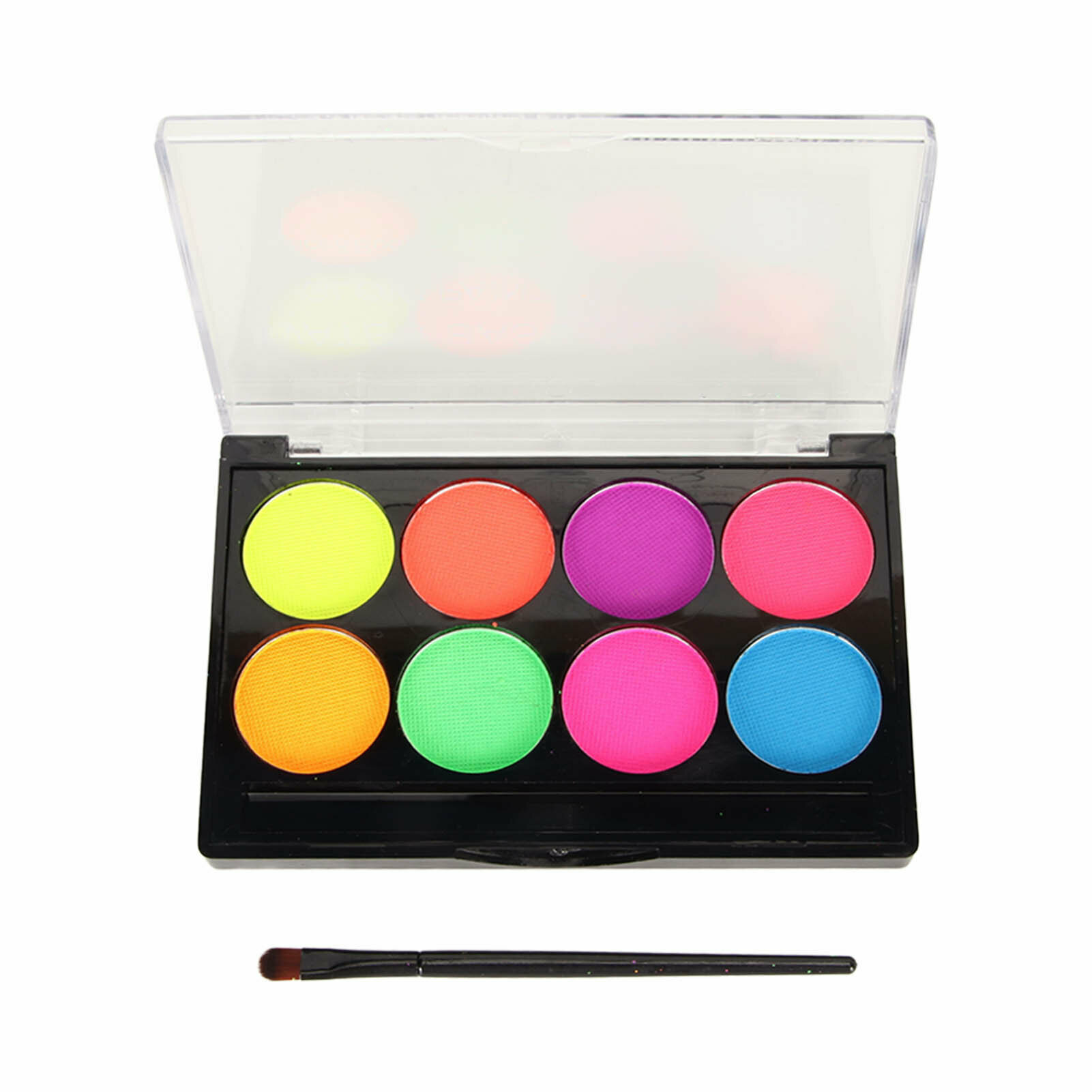 Halloween лицо краска 8 ярких цветов, светящиеся в темноте, для вечеринок и карнавалов