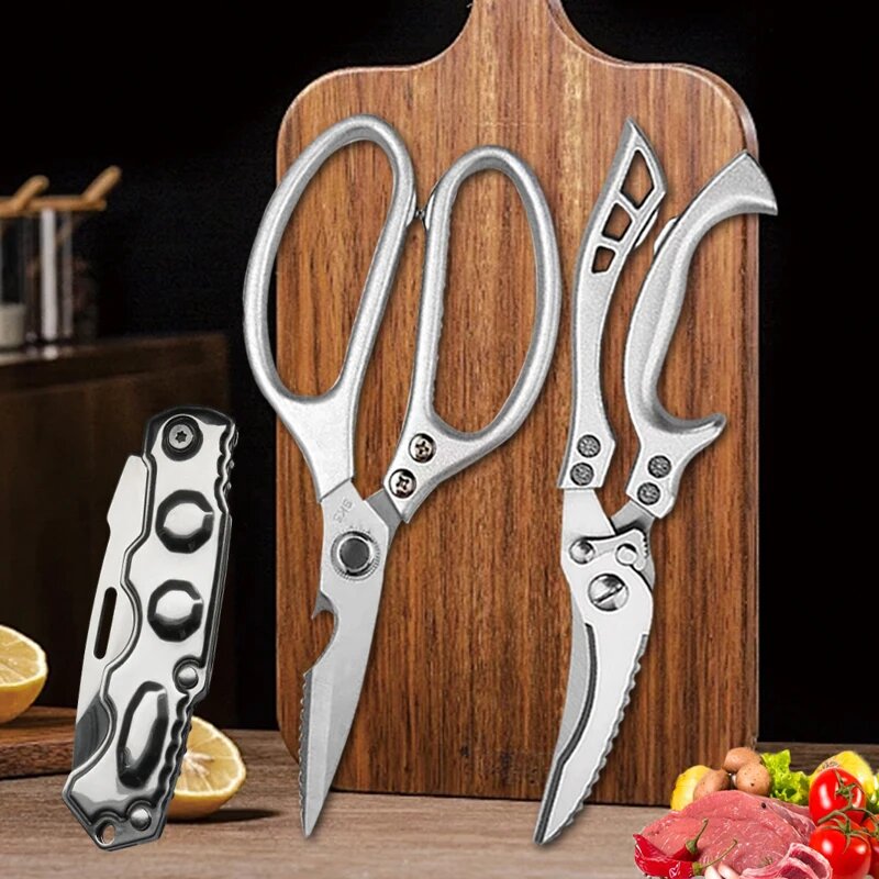 Профессиональные кухонные ножницы из нержавеющей стали Scissor setF
