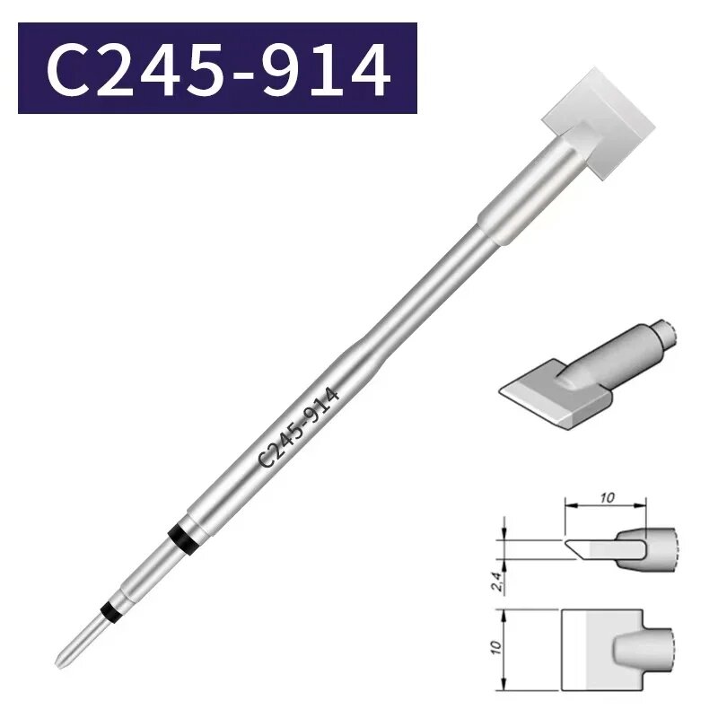 Сменное паяльное жало OEM C245, серия C245, сварочное сопло C245-SK, совместимое с паяльной станцией I2C T245