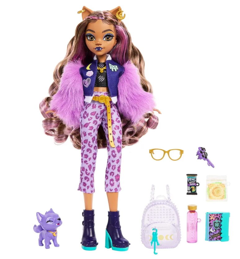 Кукла Monster High Clawdeen Wolf Клодин Вульф с питомцем HRP65