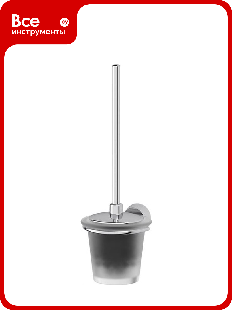 Держатель с туалетным ершом с крышкой FBS матовый хрусталь; хром VIZ 057