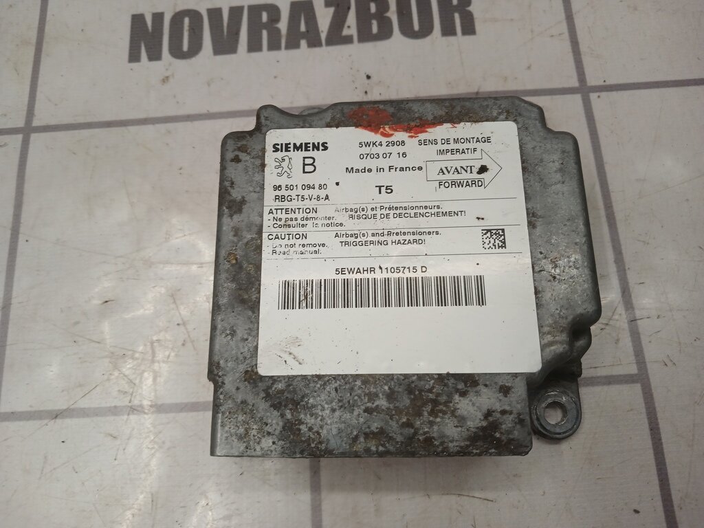 Блок управления AIR BAG Peugeot 307 2001-2008