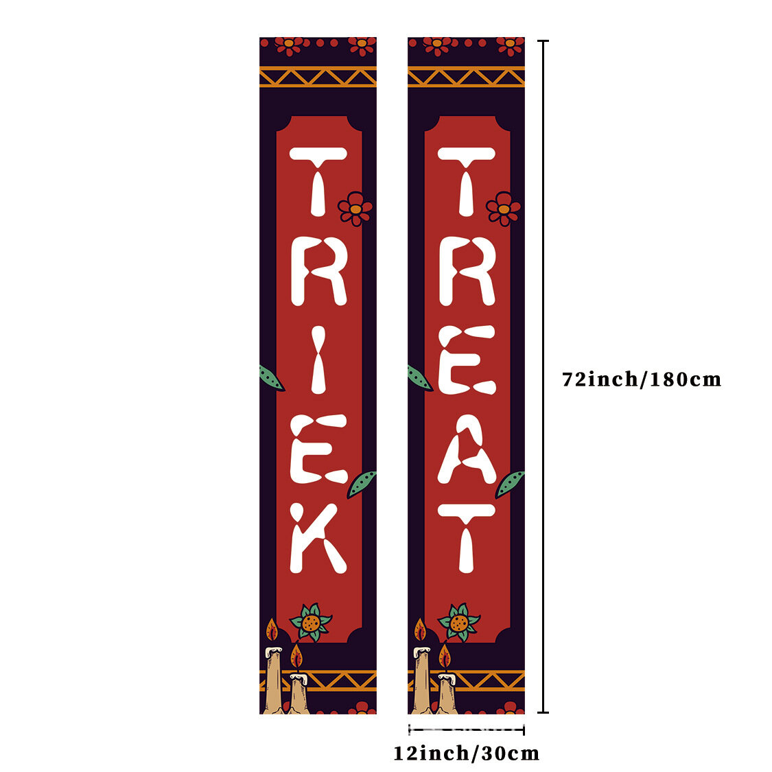 Адвент-календарь "Летучая мышь", ткань для флага, полиэфирная ткань, 30x180 см