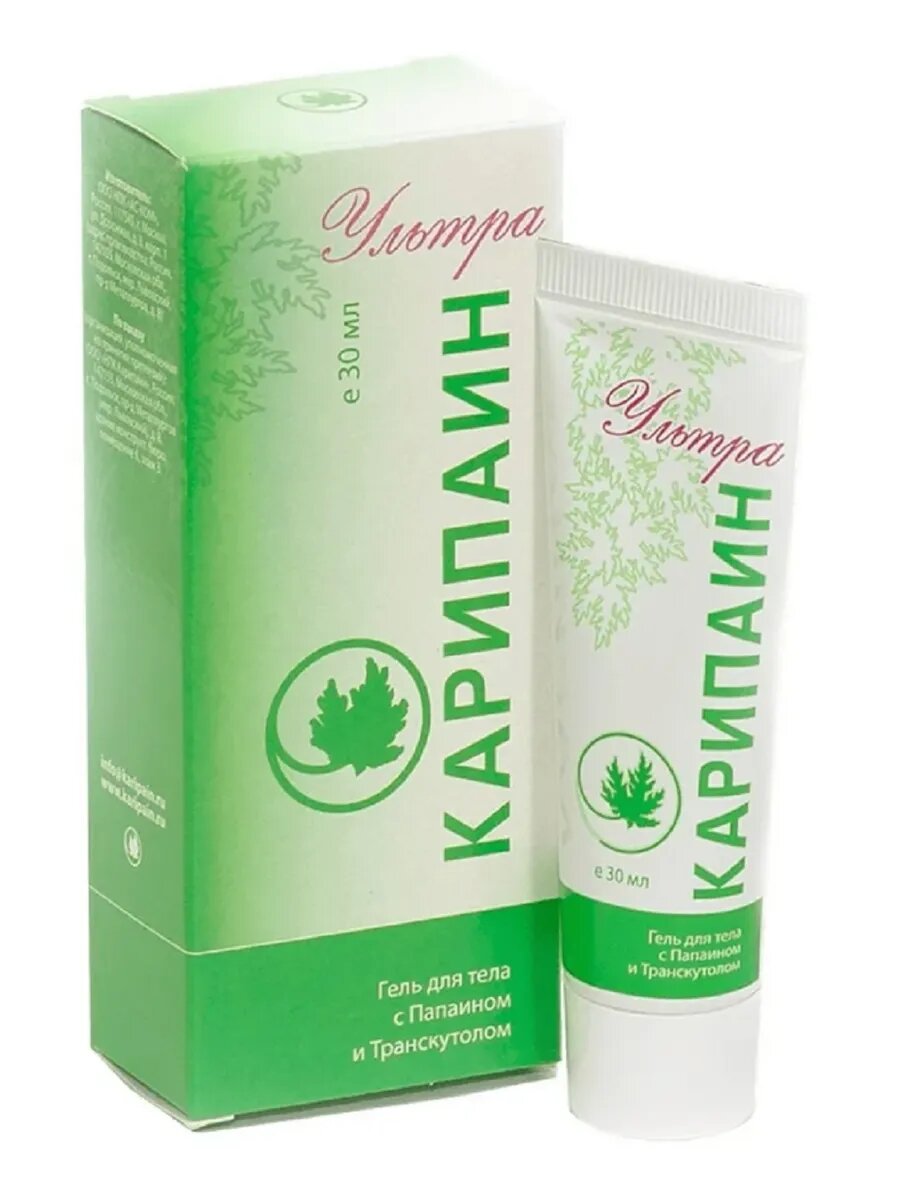 Гель для тела карипаин, ультра, заживляющий, восстанавливающий, 30мл
