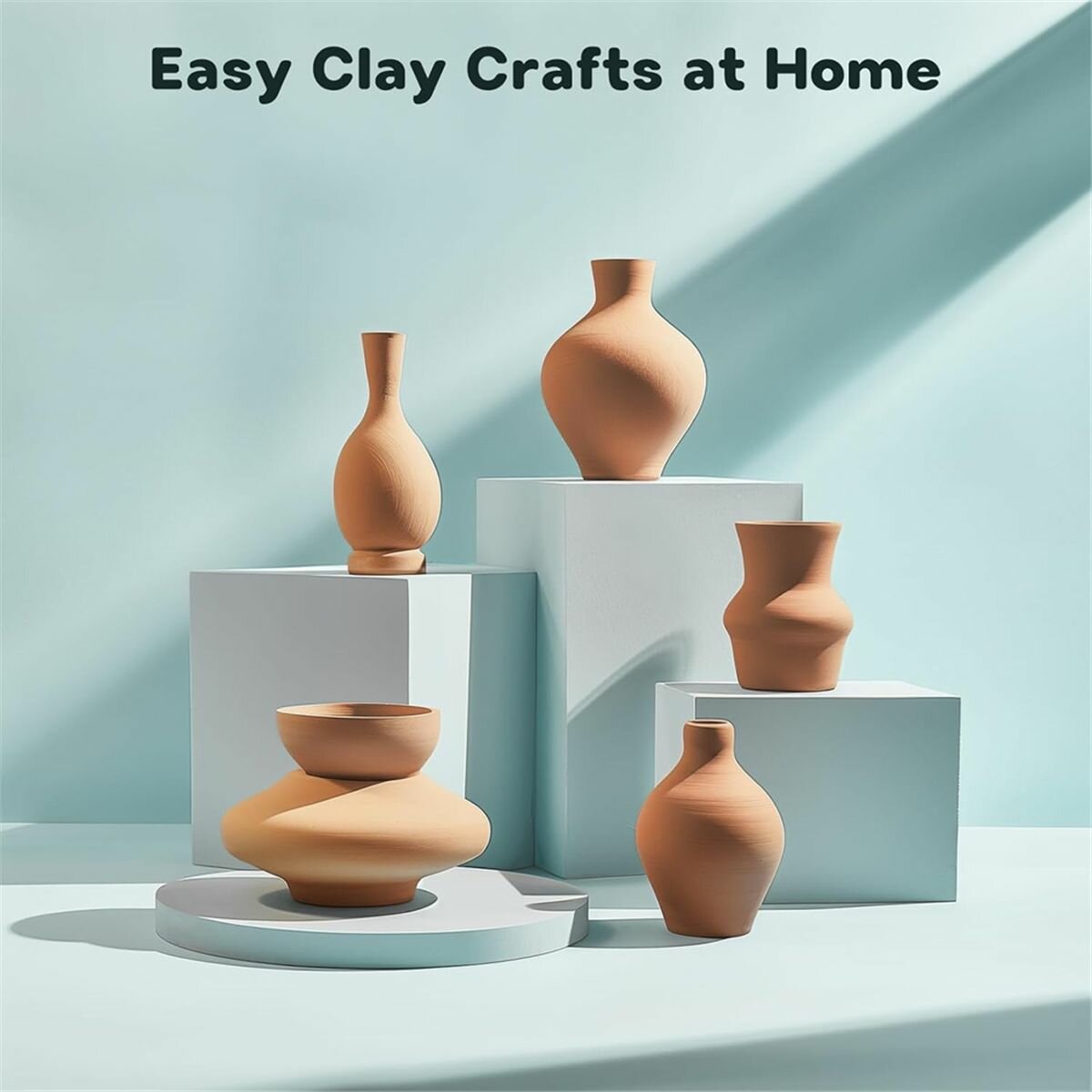 Мини-набор для гончарного круга - поворотный стол, электрическая глина, вилка ЕС