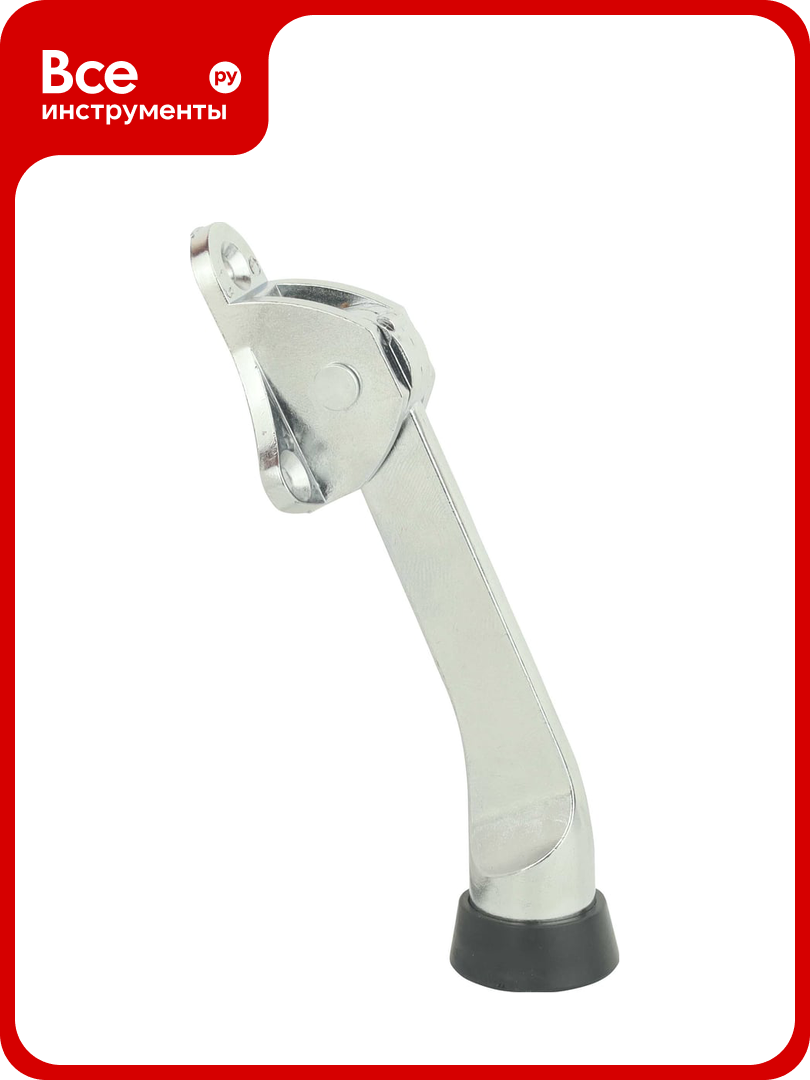 Фиксатор, DORF, напольный для двери DORF откидной, козья ножка, металл, хром DORF_КН_130_chrome