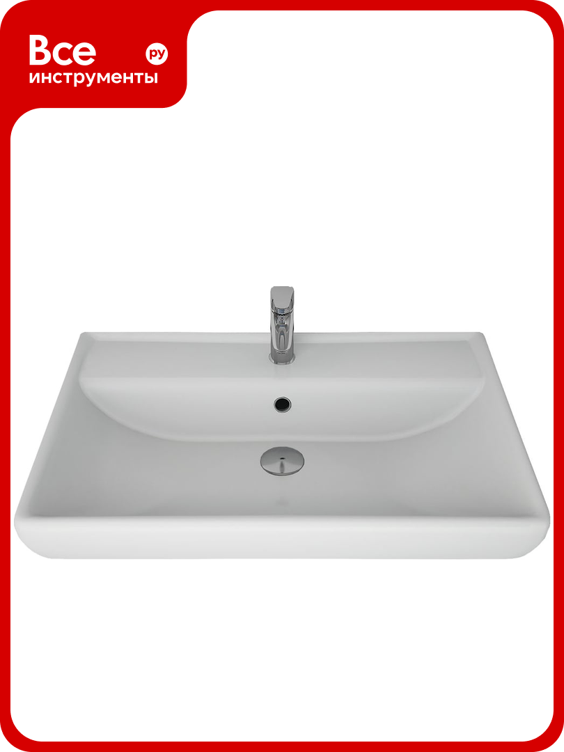 Умывальник мебельный Dreja Дрея Q 70, Умывальник мебельный dreja дрея q 70 191645