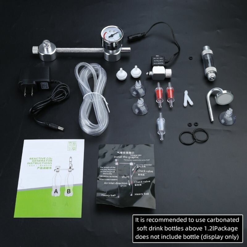 (1 комплект) AC110-240V Аквариум CO2 генератор DIY Kit - плоский штекер американского стандарта - E Set