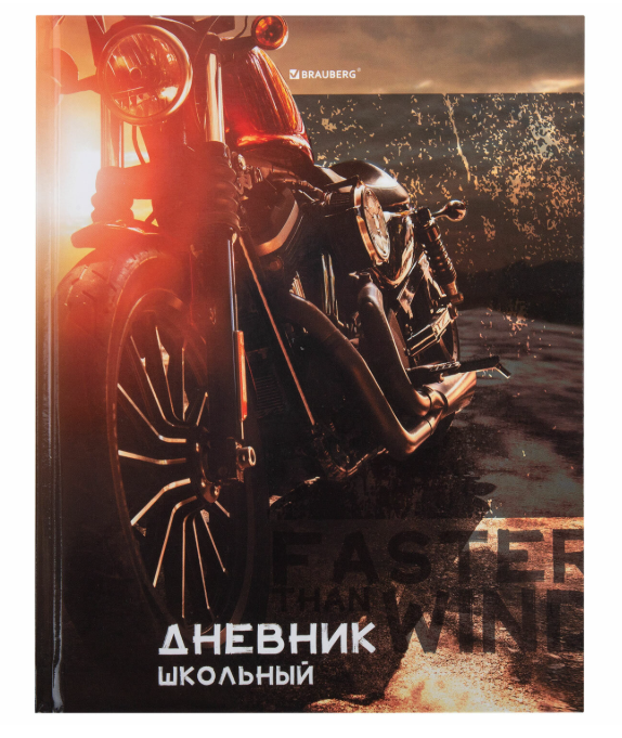Дневник 5-11 класс 48л, твердый, глянцевая ламинация, с подсказом, Байк