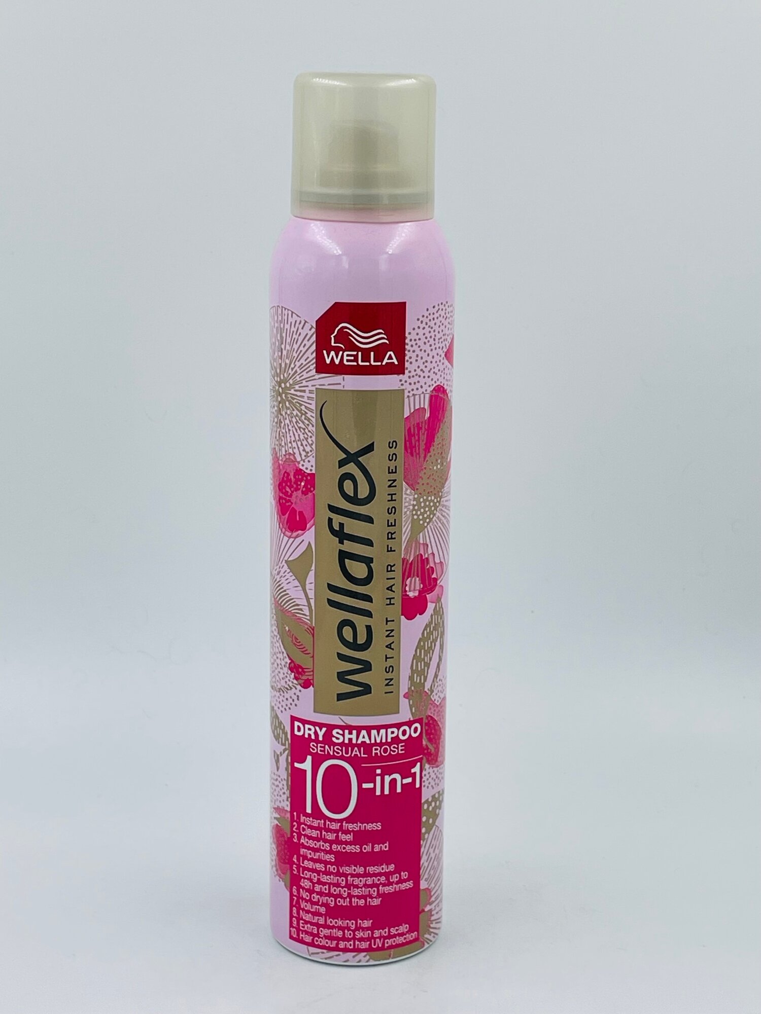 Сухой шампунь Wella 10 в 1 Sensual Rose, для всех типов волос, 180 мл (Германия)