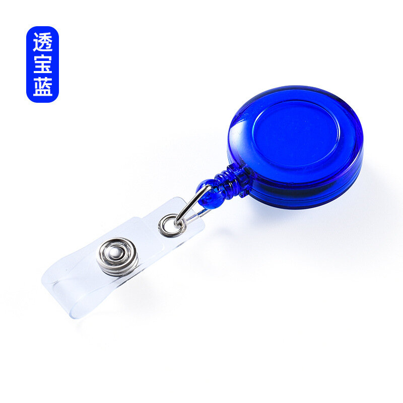 Бейдж врача, прозрачный, синий