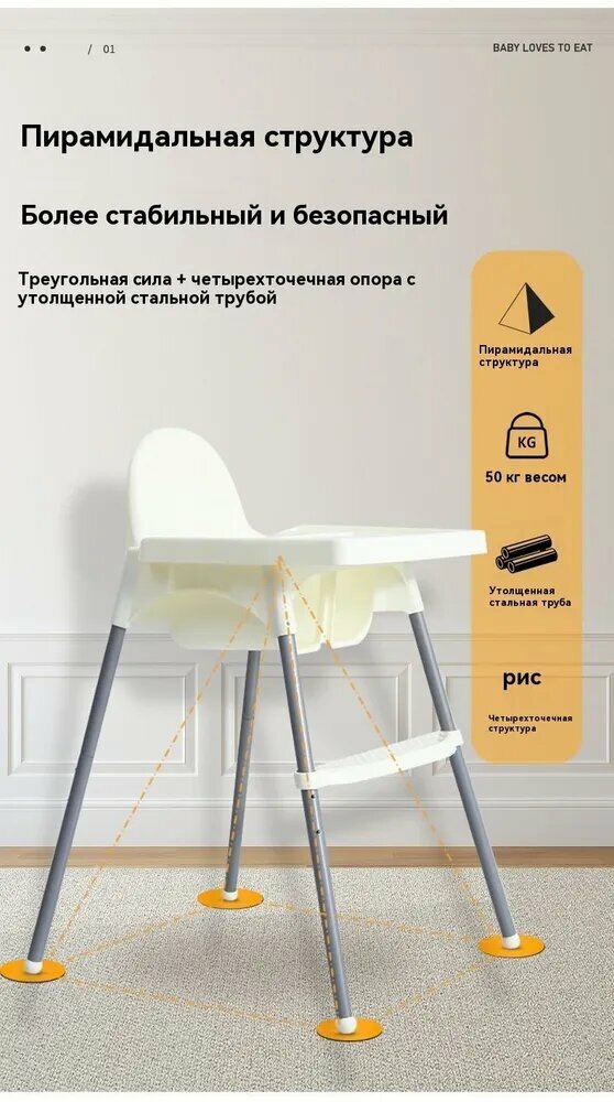 ANTILOP антилоп Высокий стульчик для кормления икеа IKEA