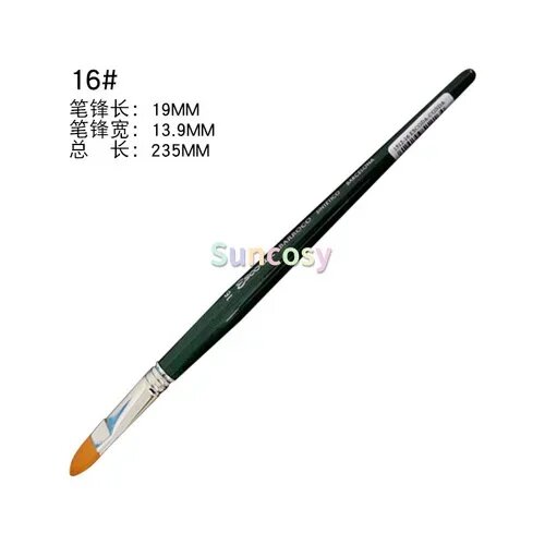 Кисть Escoda Barroco Toray Gold 1512 Изумрудный, 16