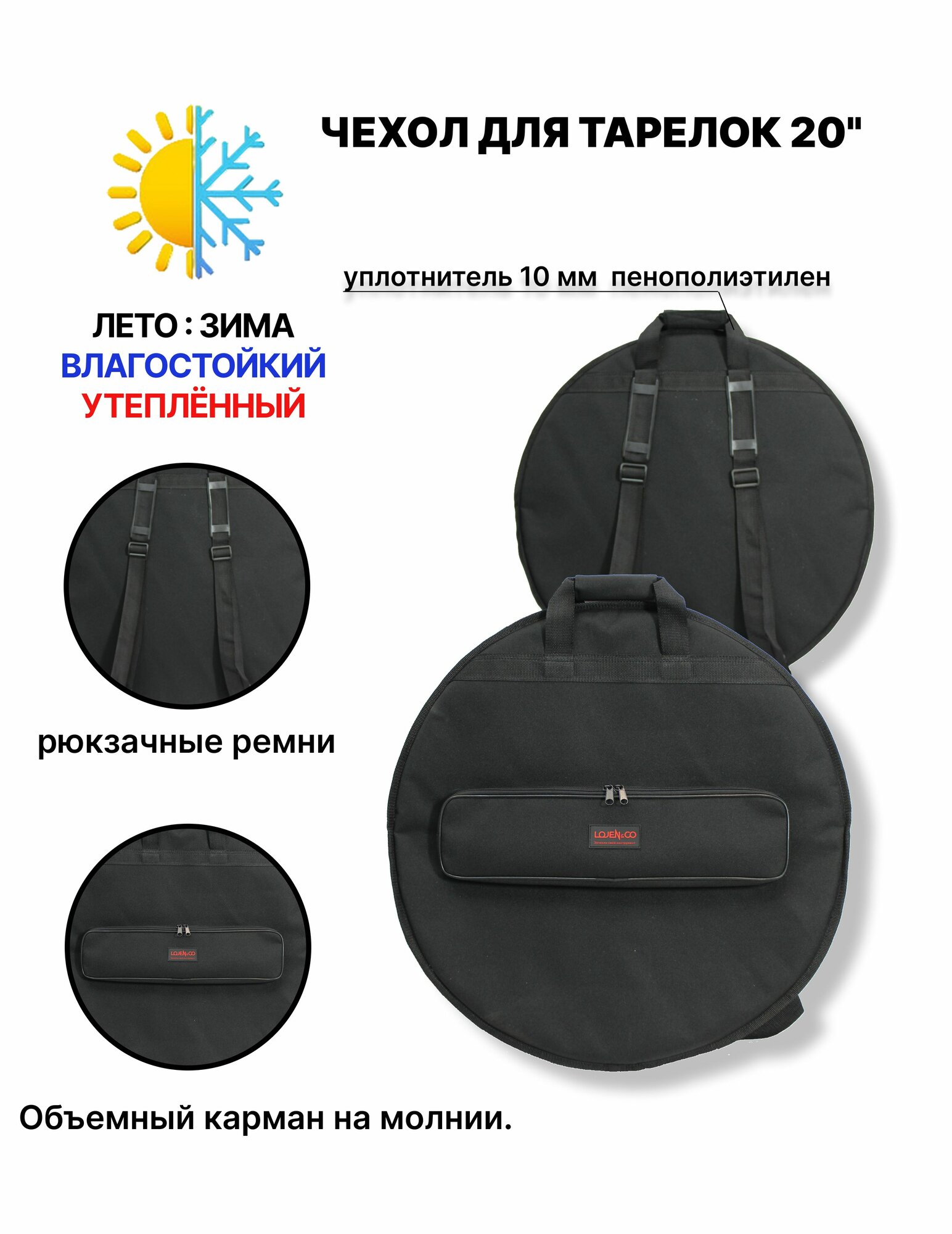 Чехол для тарелок 20" ST-2-20CY