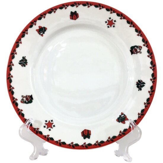 Тарелка десертная Thun 1794 декор "Рождество", 21 см. (НОВ0008)