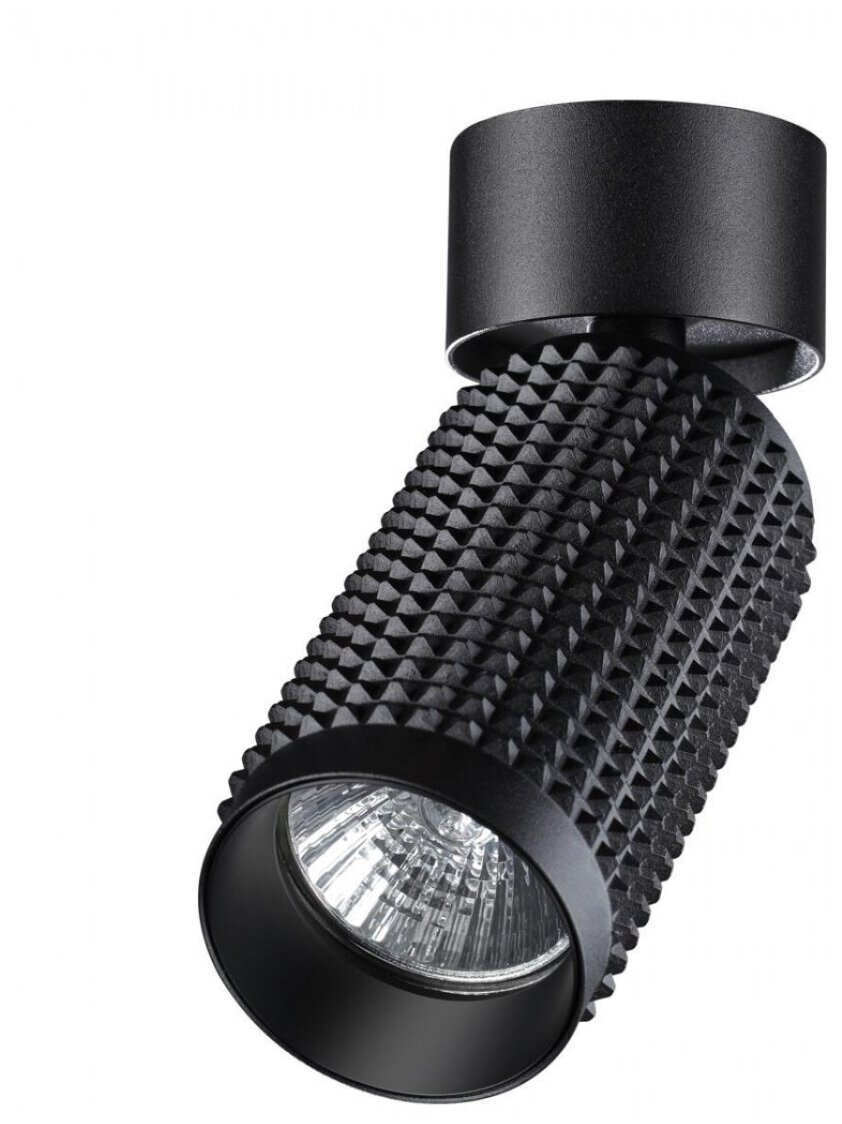 Спот накладной поворотный под сменную лампу GU10 Over 370751, Цвет арматуры: черный
