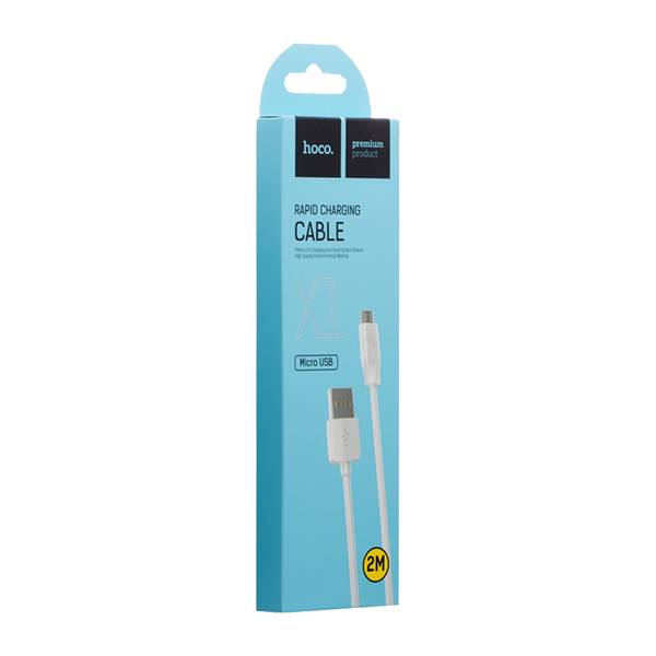 MicroUSB кабель Hoco X1 Rapid 2m White