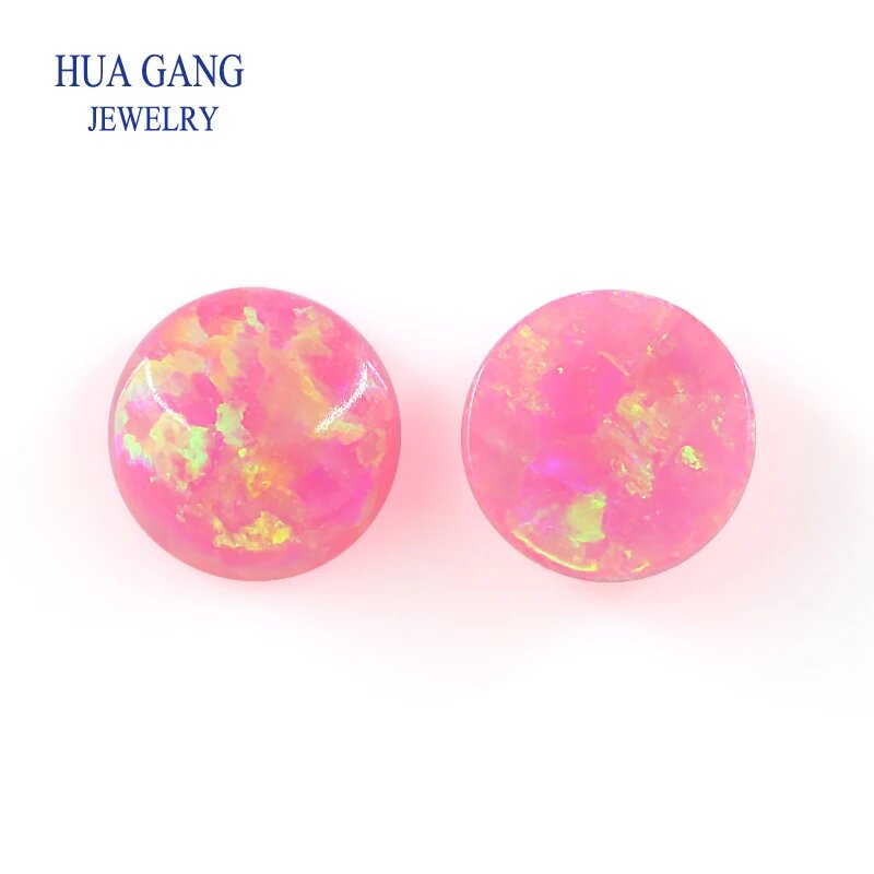 Синтетический опал, бусины, круглые, разноцветные, 3-8 мм Розовый, 4.0mm-10pcs, OP42