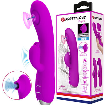 Baile Pretty Love Regina, фиолетовый Вибромассажер кролик с функцией пульсации