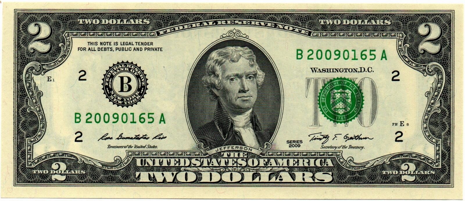 2 доллара 2009 год США 2009 01 65