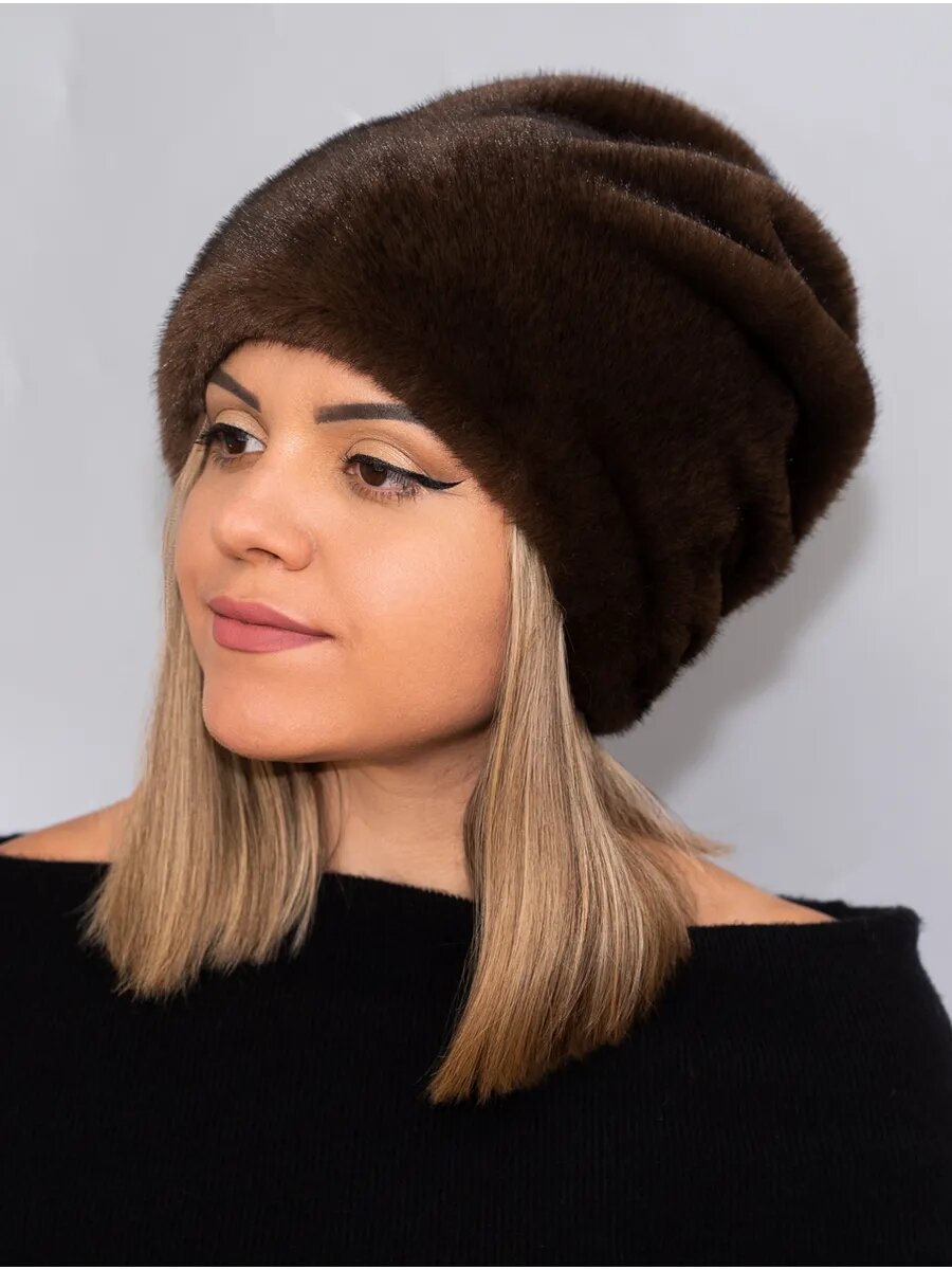 Шапка Головные уборы из искусственного меха 2025 г для женщин