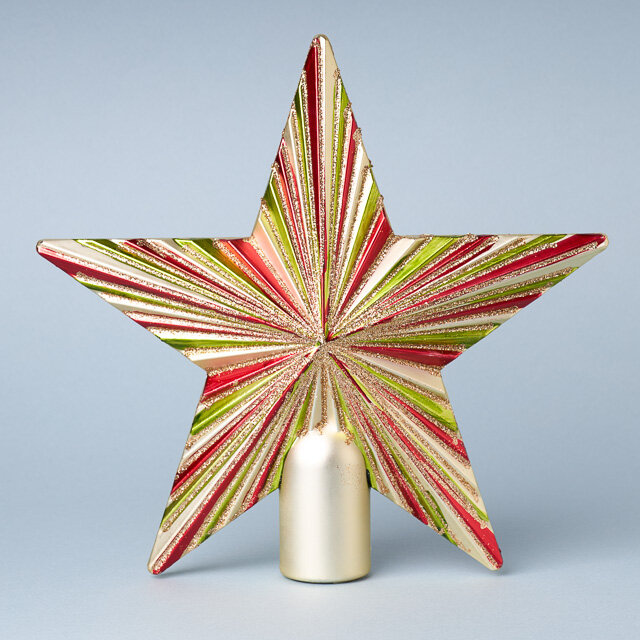 Звезда на елку Армандо 22 см разноцветная, Winter Deco, 1000603