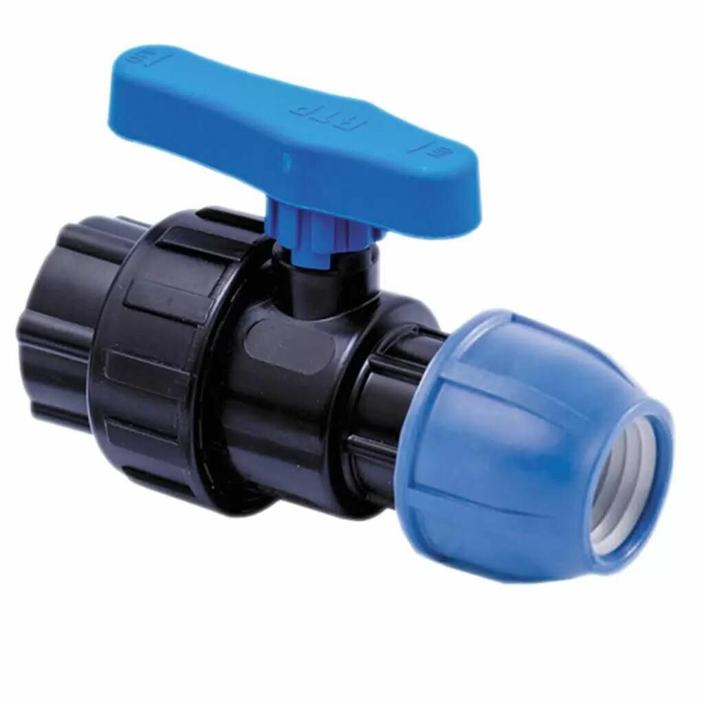 Шаровой кран РосТурПласт ПНД, диаметр 32 мм, 1 дюйм, внутренняя резьба