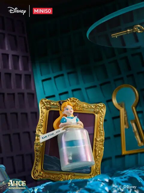 Новинка 2025 года, Miniso Blind Box Alice Art Museum Series Mystery Box, аниме-фигурка, кавайное коллекционное украшение, игрушка, подарок на день рождения