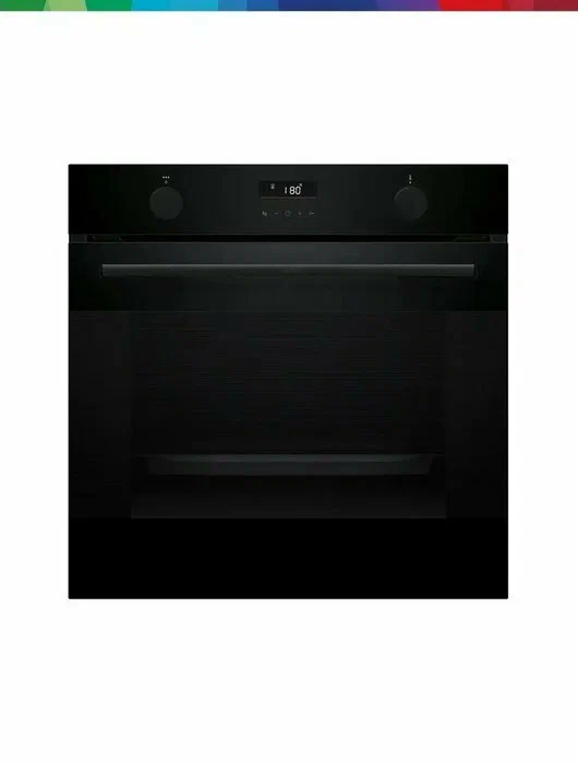 Электрический духовой шкаф Bosch HUA736EA0T, черный, электрический, гидролизная очистка, 76 л