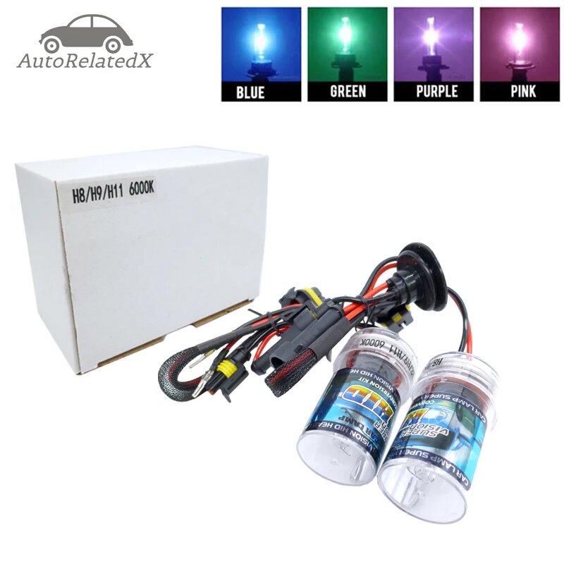 Ксеноновая лампа Hid, автомобильная фара, противотуманная фара, розовый, фиолетовый для Kia Rio K2 K3 Ceed Sportage 3, Sorento Cerato, подлокотник Picanto Soul Optima Purple, H1