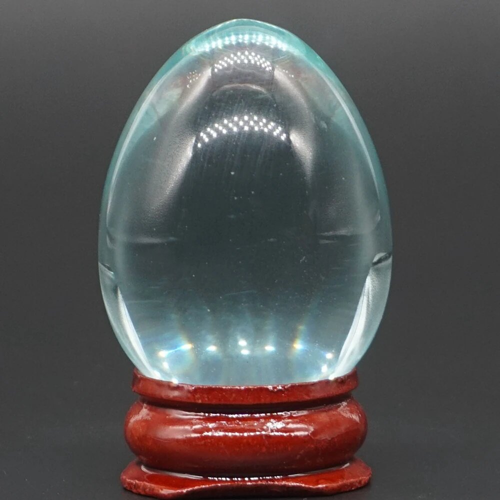 Каменный яйцо из натурального кристалла Jin Shi Yuan 1pc, Ocean Blue Obsidian