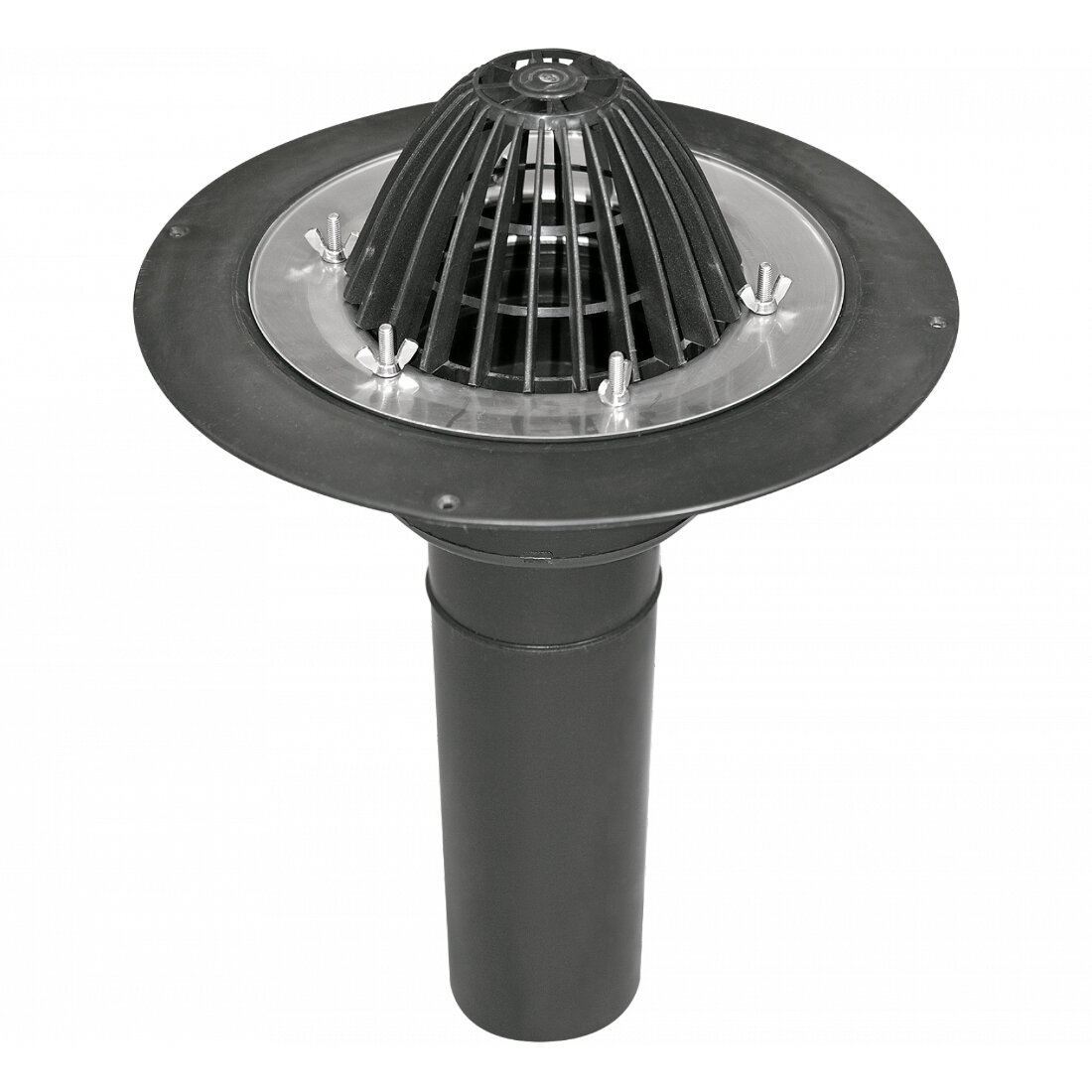 Технониколь воронка 110х450мм с обжимным фланцем обогреваемая