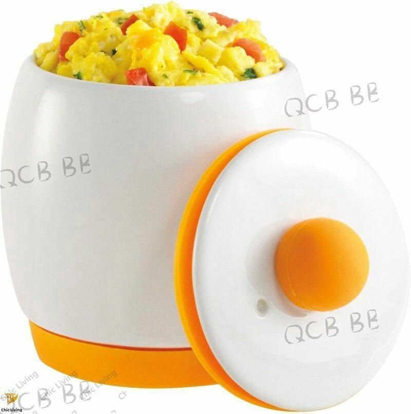 Кодлер для варки яиц фарфор, Микроволновая печь для яиц и яйцеварка для быстрого и воздушного яйца.！