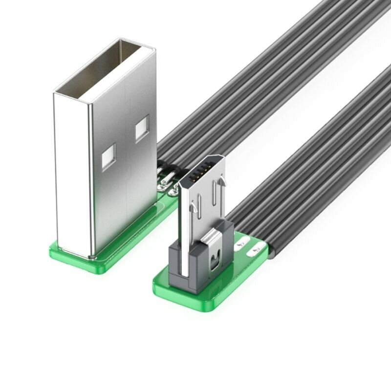 Кабель для передачи данных от USB к Micro Android справа-10 см-USB слева