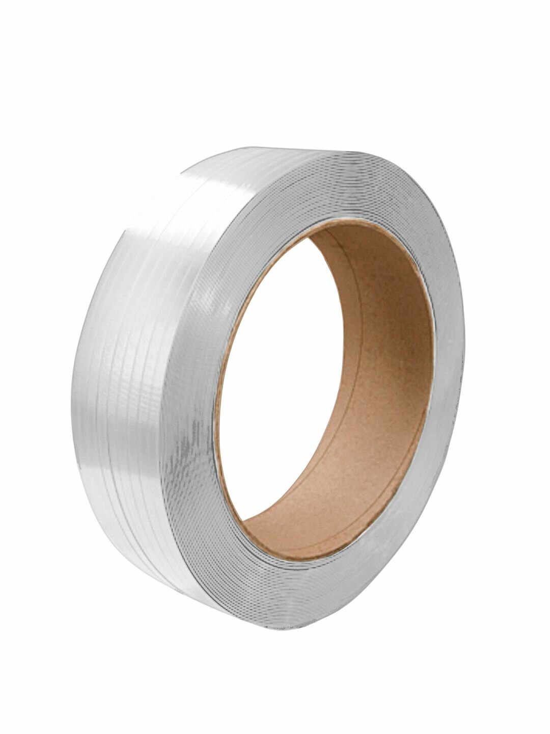 Стреппинг лента 15 мм х 0,8 мм х 2000 м белая полипропиленовая упаковочная