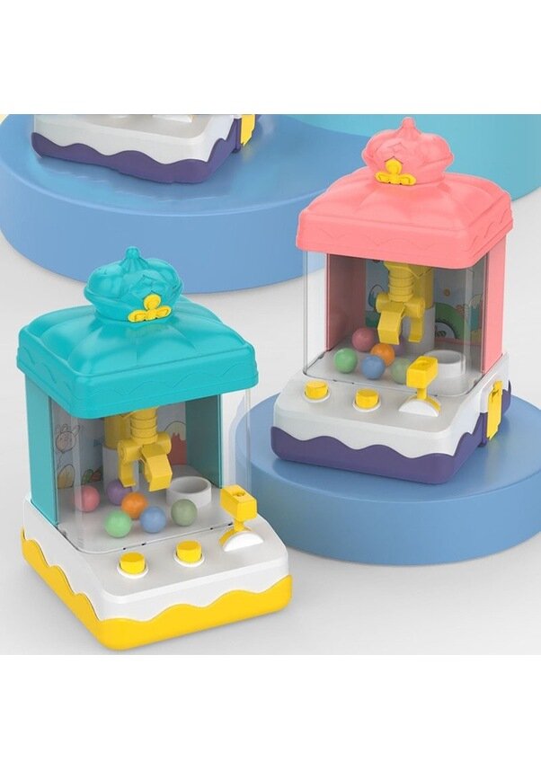 Детский мини-автомат для захвата мячей, маленький, игрушки-грабберы, розовый