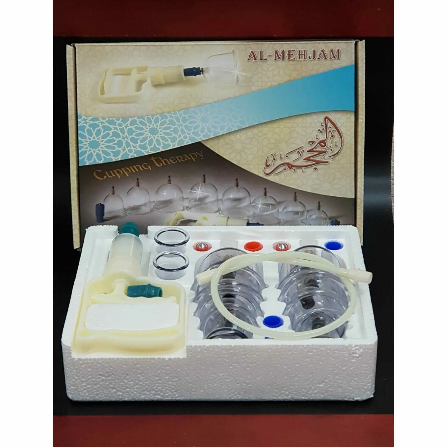 Набор для вакуумного массажа Al-Mehjam "Хиджама", 12 вакуумных банок и насос