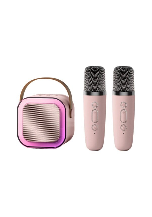 Детский караоке-аппарат, домашний KTV, портативная колонка, семейный, розовый