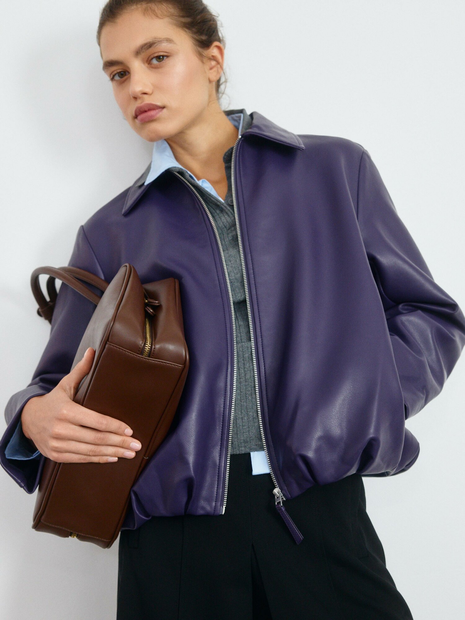 Куртка кожаная