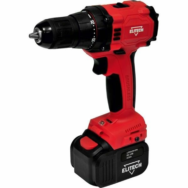Дрель аккумуляторная Elitech ДА 12БЛ2 Е2201.001.02