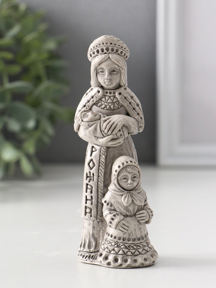 Фигурка славянская богиня «Рожана» 11.5×4×4 см, серая