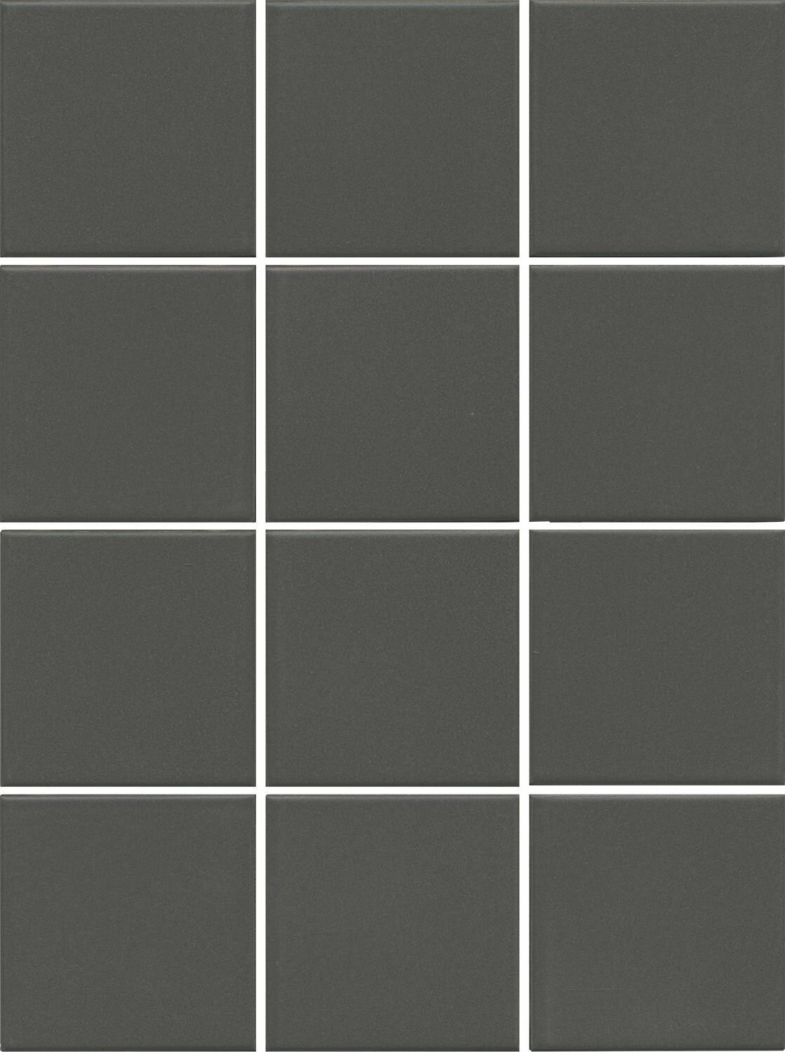 KERAMA MARAZZI Керамогранит Агуста серый темный натуральный из 12 частей мат, 9,8x9,8 7 мм, арт. 1331 (цена за 0.922 м2)