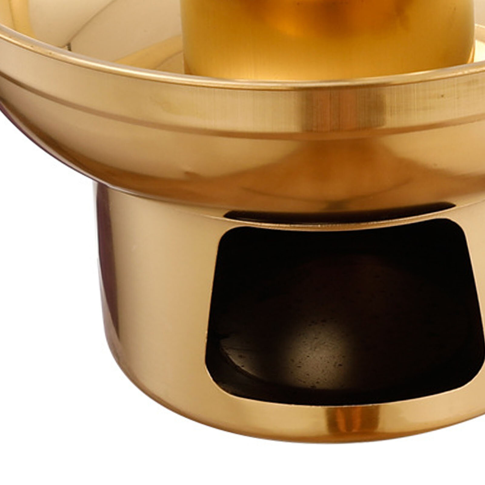 Горячий горшок из нержавеющей стали с сухим льдом, легкий роскошный изысканный горячий горшок для чая с молоком для мороженого, фруктового десерта для домашней вечеринки S