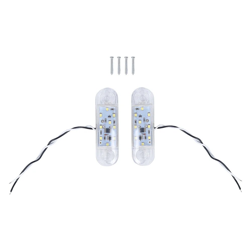 Крал Фонарь габаритный 9-ти диодный 4364 LED ((белый) короткий 12-24V мигающий (4 шт.) 1364