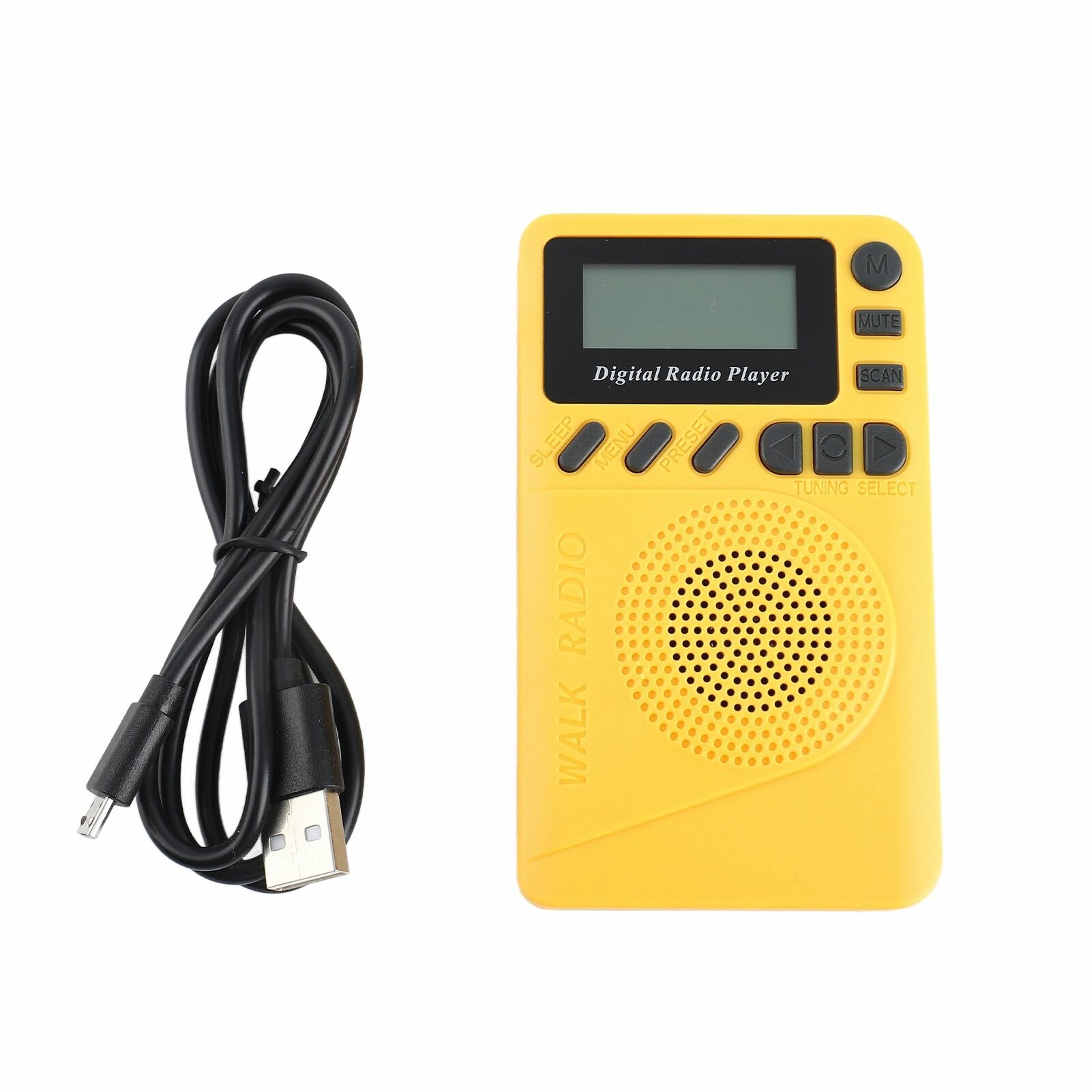 Миниатюрный карманный цифровой стереоприемник DAB Plus FM-радио, портативный MP3-плеер с разъемом для наушников, аккумулятором и ЖК-дисплеем