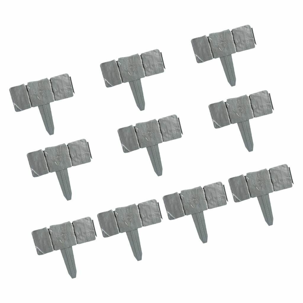 Гибкий садовый забор для клумбы, 10 шт.